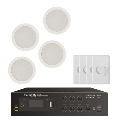 Small Office sound system with room volume controls