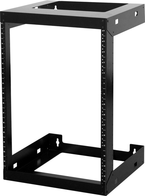 18" Deep Open Wall Mount AV Network Rack