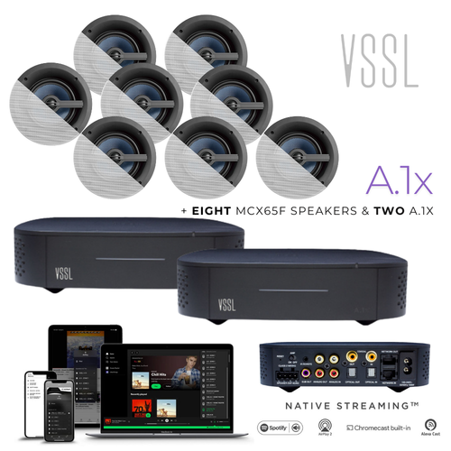 Enhanced Audio with VSSL Amplifiers & JBL Ceiling Speakers