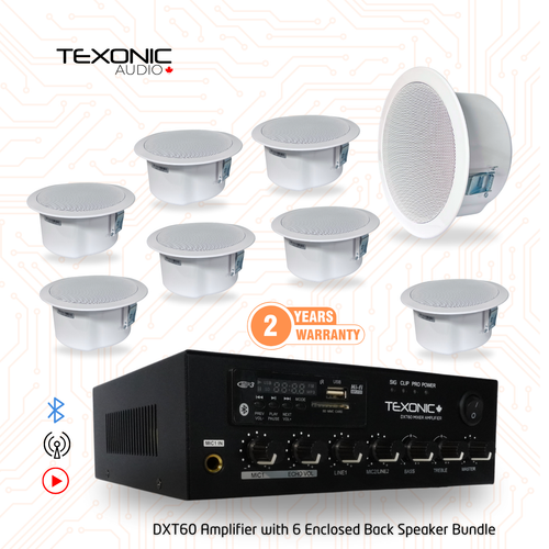 Enhance Your Store's Sound with 8 Ceiling Speakers System