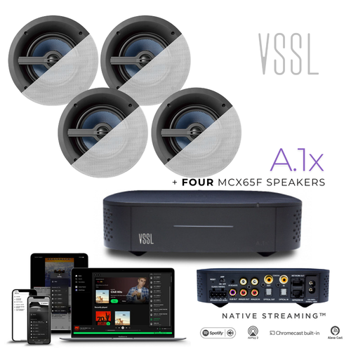 VSSL audio A.1X four ceiling speaker bundle