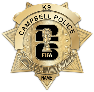 Campbell Police Department K9 Unit - The Winger - American - Gold