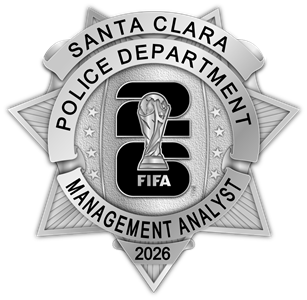Santa Clara Police Department - The Winger - Silver