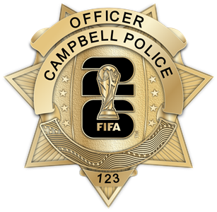 Campbell Police Department - The Winger - American - Gold