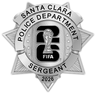 Santa Clara Police Department - The Winger - Silver