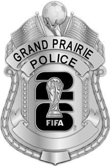 Grand Prairie Police Dept - The Iconic - 4 Panel Silver