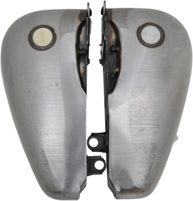 Drag Specialties 6 Gallon Flatside Style Dual Gas Tank for Early ...