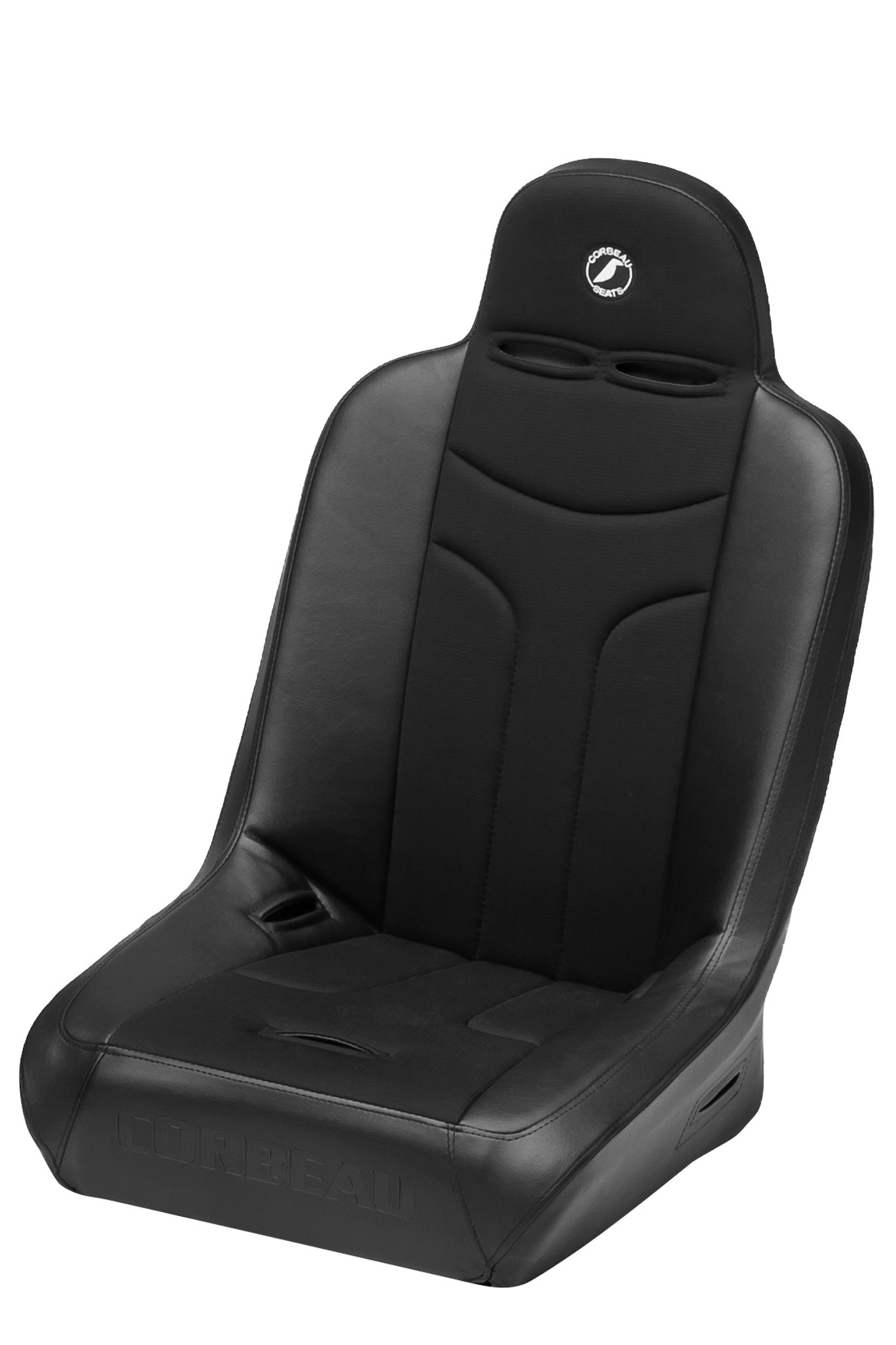 Corbeau | Baja JP Wide Seat | Black Vinyl/ Black Cloth