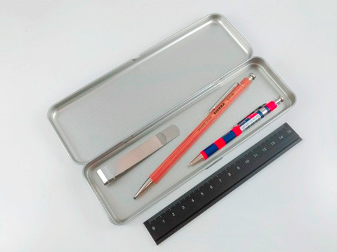 METAL PEN/PENCIL CASE - STYLUS FINE PENS