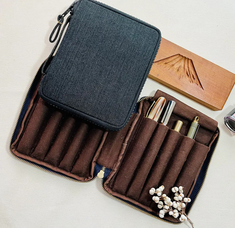 10 Pen Case - Denim - STYLUS FINE PENS
