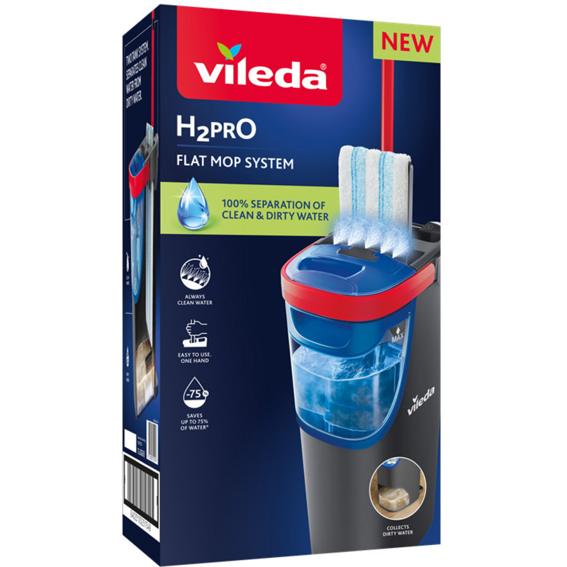 VILEDA H2PRO FLAT MOP SYSTEM COMPLETE - Meloni Store