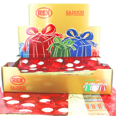 REX CARTA REGALO RASO NATALE 70x100 PZ.100 - Meloni Store