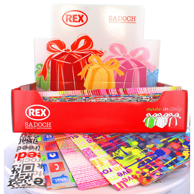 REX CARTA REGALO RASO GENER.70x100 PZ.100 - Meloni Store