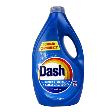 DASH DETERSIVO LIQUIDO BUCATO LAVATRICE CLASSICO 60 LAVAGGI - Meloni Store