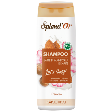 SPLEND'OR SHAMPOO CREMOSO CAPELLI RICCI CON LATTE DI MANDORLA E KARITE' 300 ML - Meloni Store