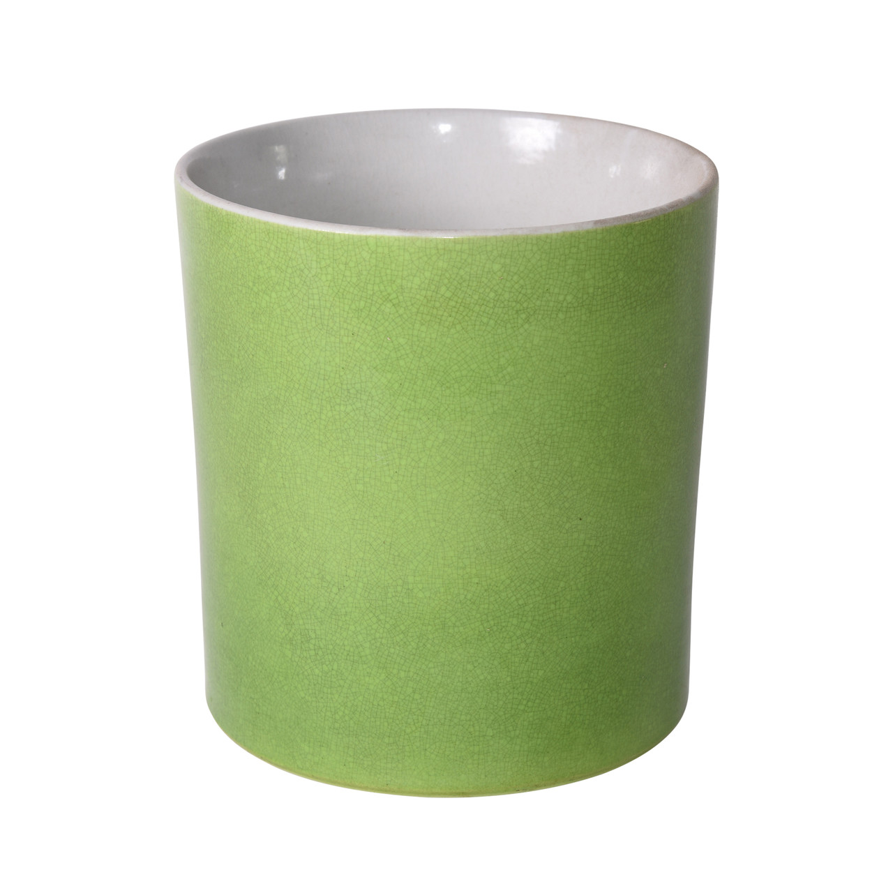 Lime Green Orchid Pot - 2 Sizes