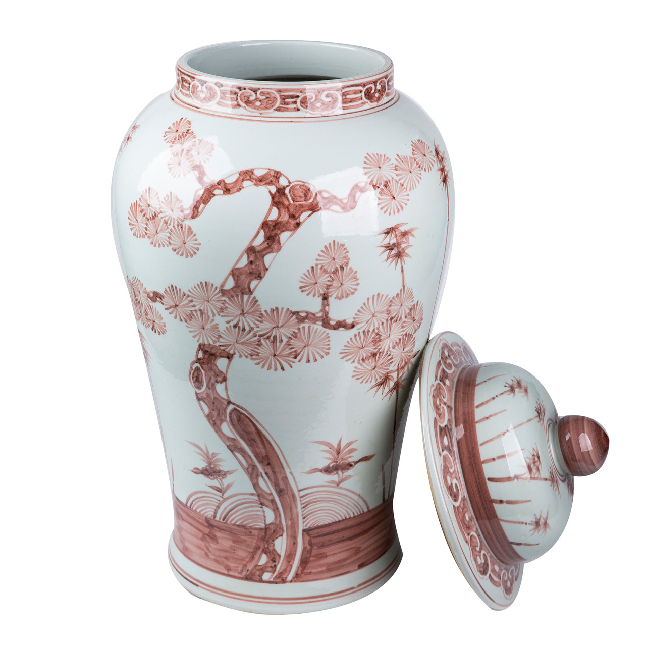 Moka Pine Tree Temple Jar Large - Legend Accents