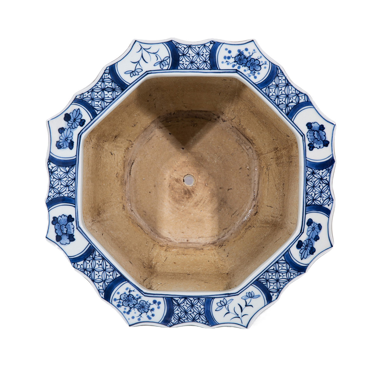 Handmade Octagonal Planter Landscape Floral - Legend Accents