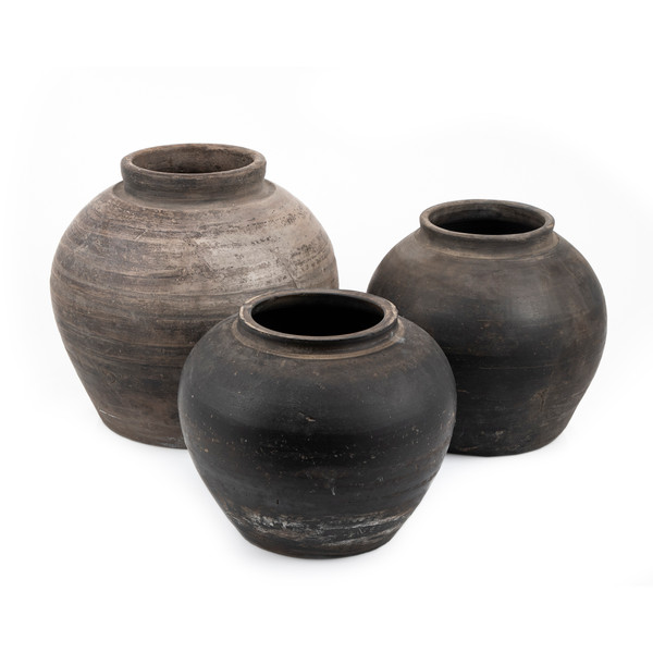 Vintage Pottery Water Jar - 2 Sizes