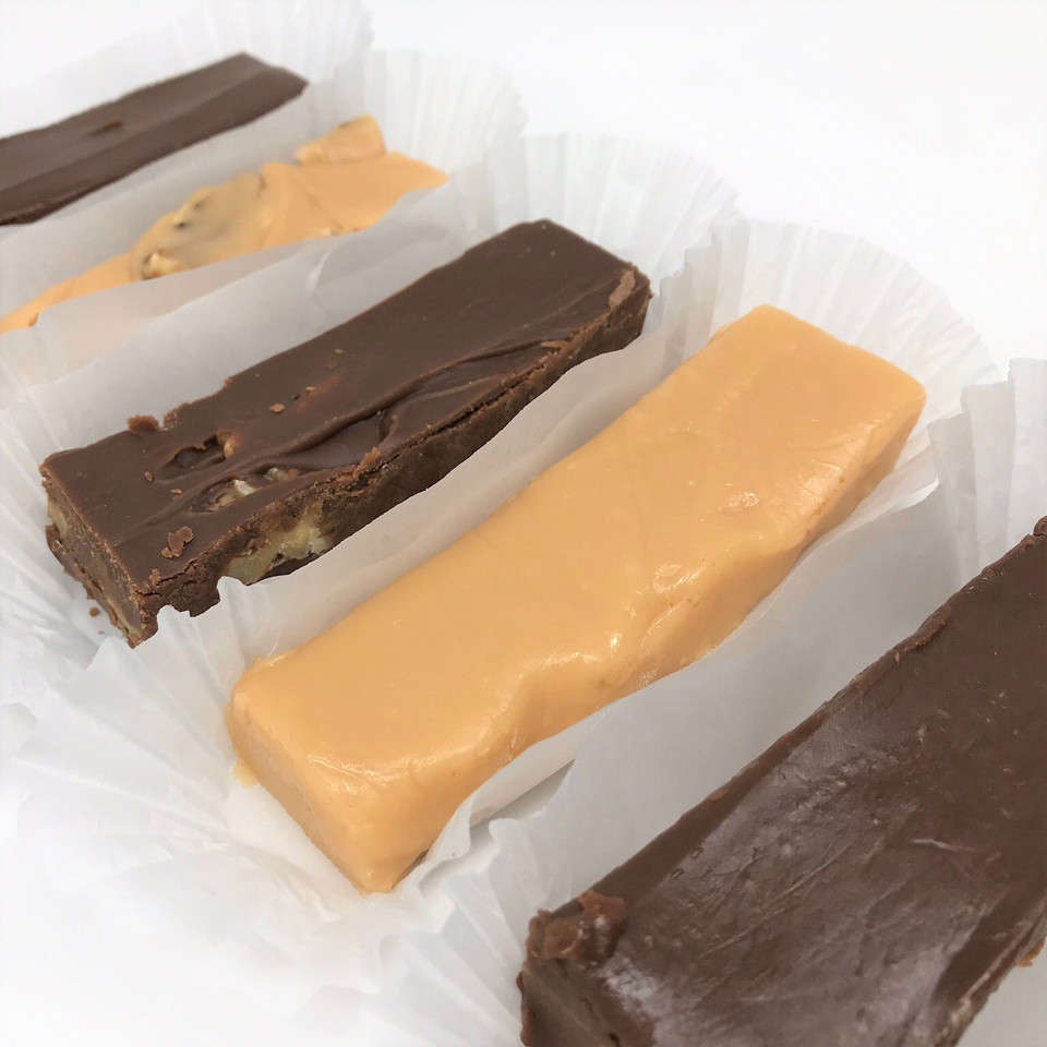 Fudge: Chocolate, Vanilla, Walnut