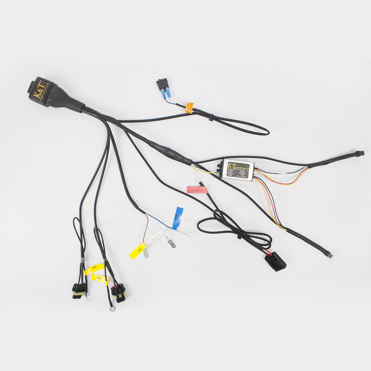 Tailor-Made Relay Wiring Harness for KT Yamaha Custom Headlight ...