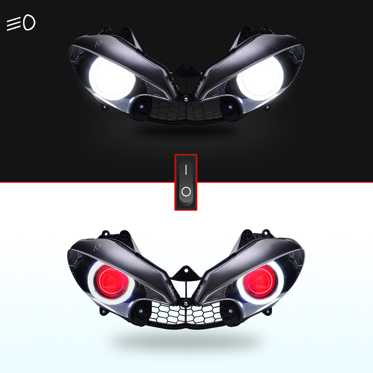 Yamaha R6s LED headlight 2006 2007 2008 2009
