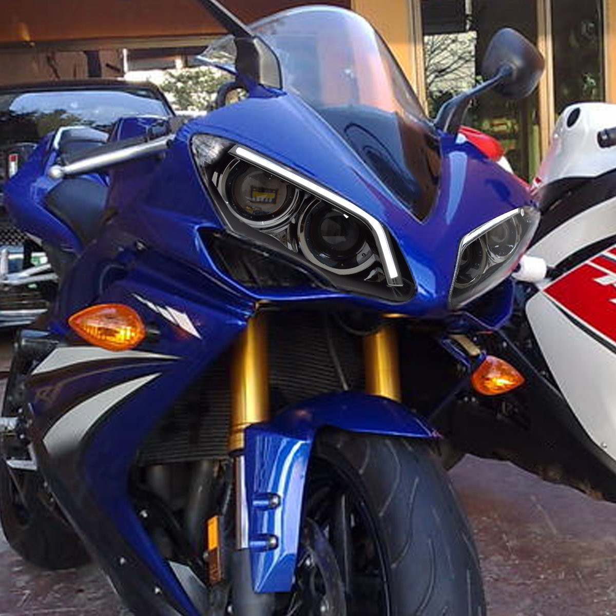 Yamaha YZF R1 LED & HID headlight 2007 2008