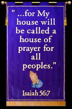 Prayer Banner for Church - House of Prayer for all Peoples