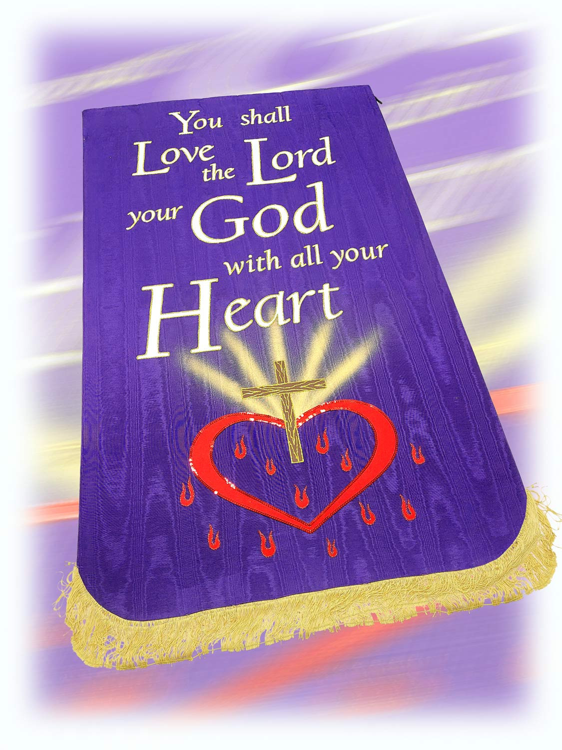 You shall love the Lord your God - Matt. 22:37 Bible Verse Banner ...