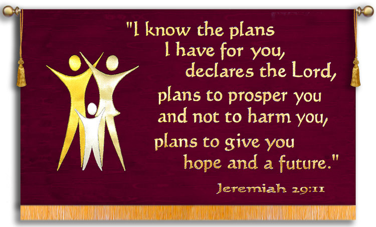 I Know The Plans - Jeremiah 29:11 - Horizontal Praise Banner