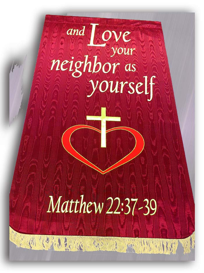 Love Your Neighbor as Yourself - Bible Verse Banner