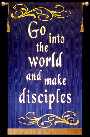 Go into the world and make disciples | Church Mission Banner