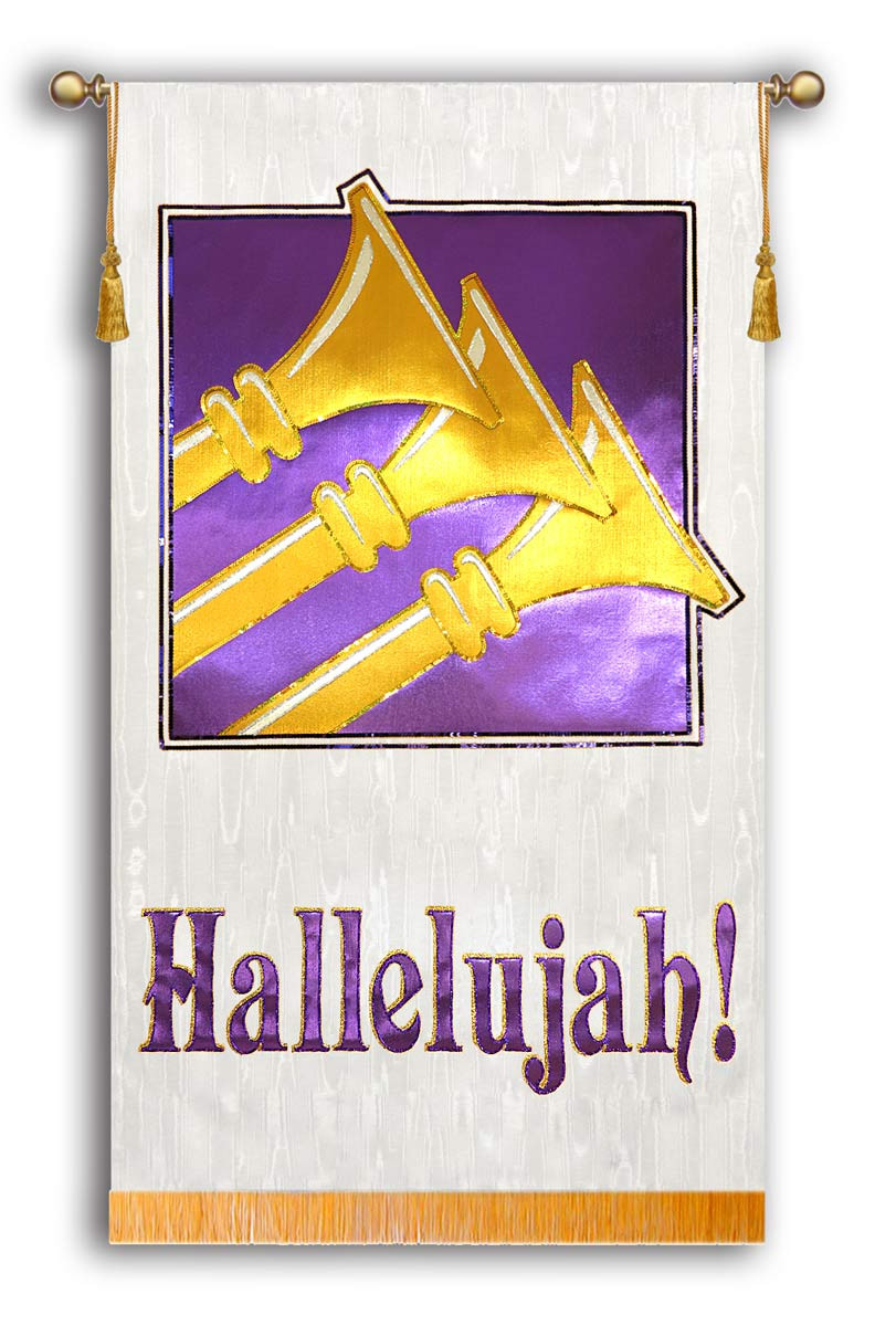 Hallelujah Trumpets Easter Banner | Easter Banner