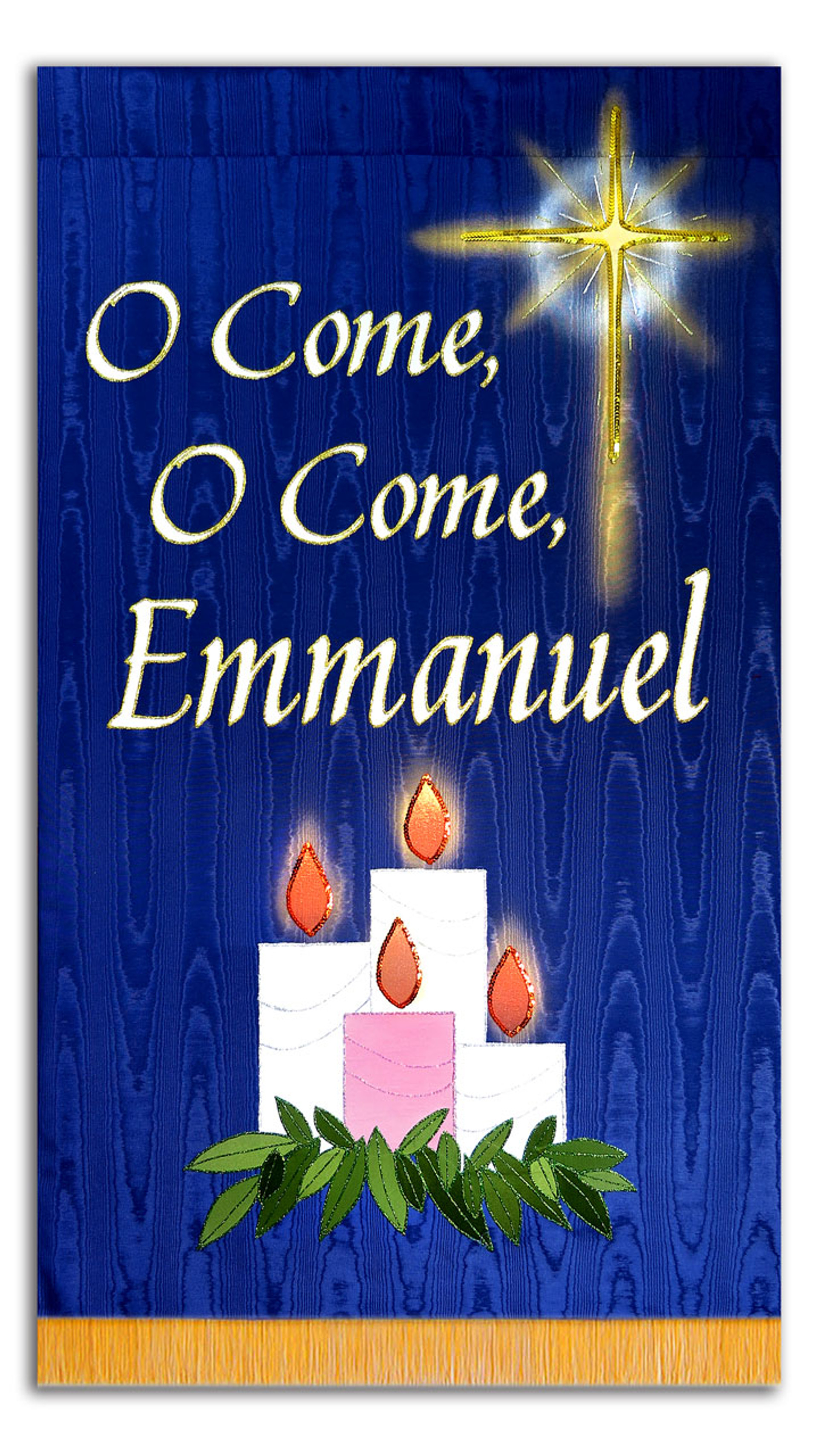 O Come O Come Emmanuel With Candles And Star