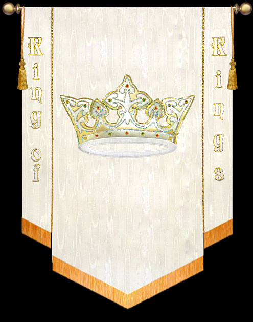 King of Kings with Side Panels Church Praise Banners