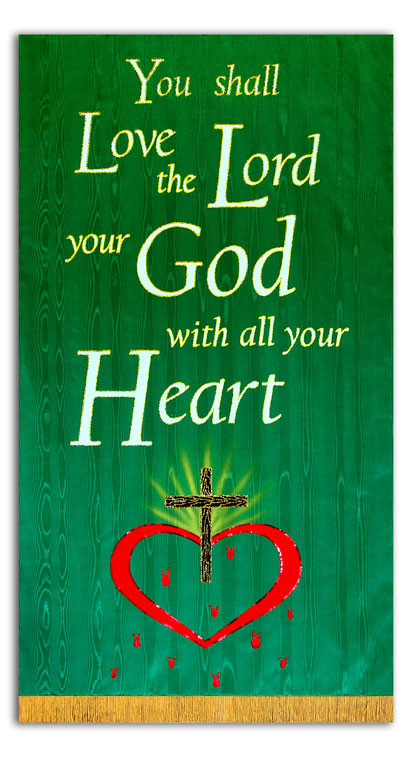 You shall love the Lord your God - Matt. 22:37 Bible Verse Banner ...