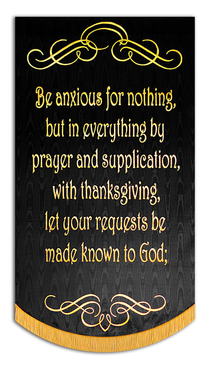 Be Anxious for Nothing - Philippians-4:6-7 - Worship Banner