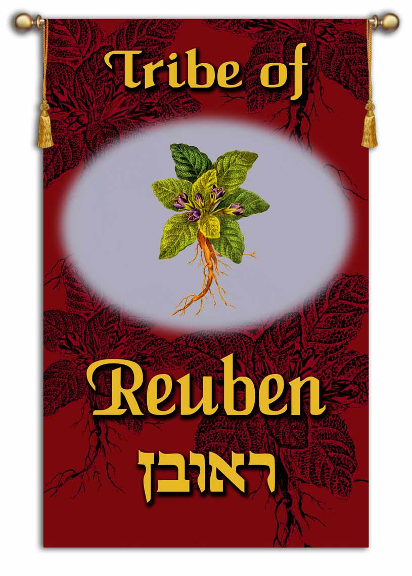 Tribes of Israel - Tribe of Reuben printed banner - Single Layer ...