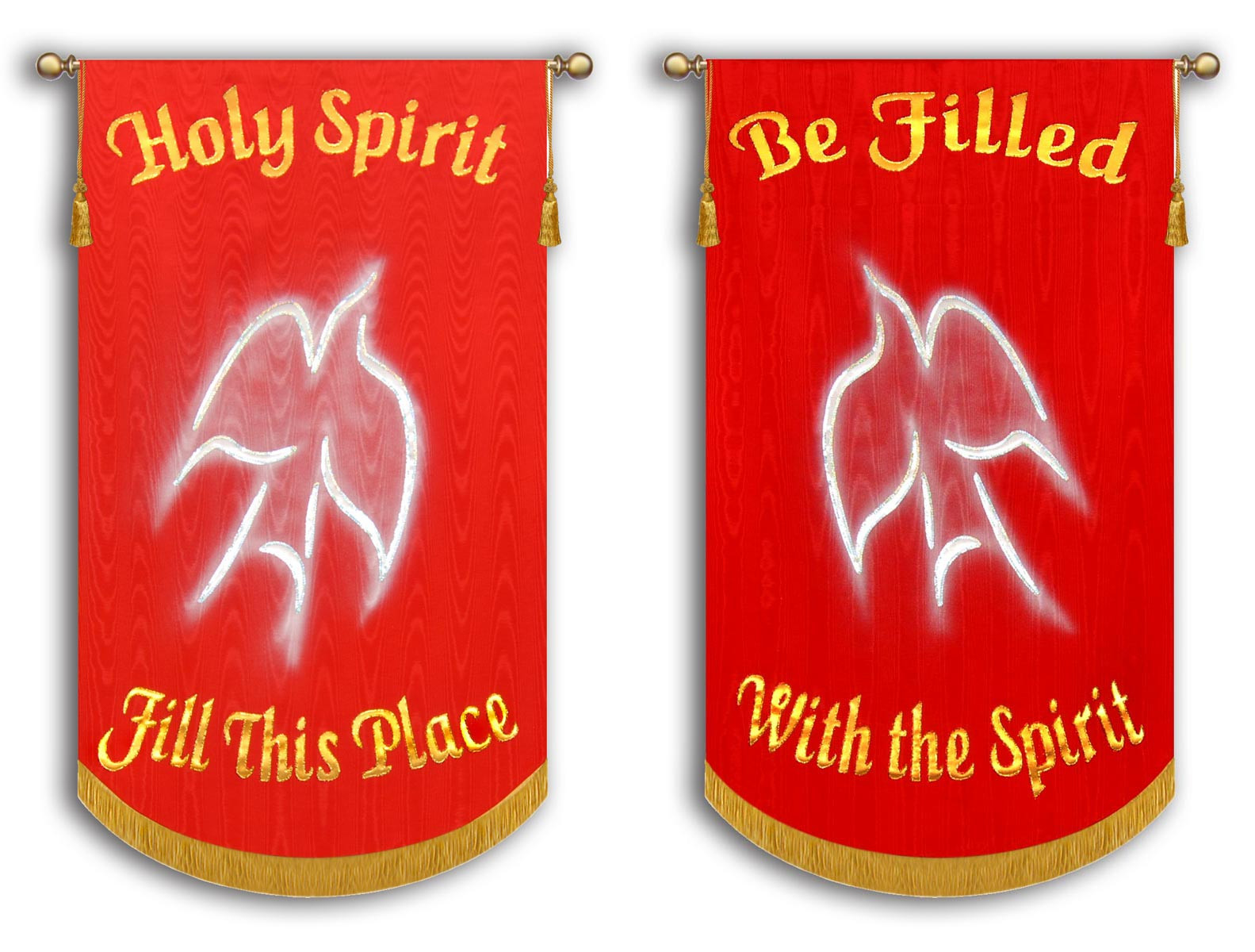 Holy Spirit Fill This Place + Be Filled With the Spirit - 2 Banner SET ...
