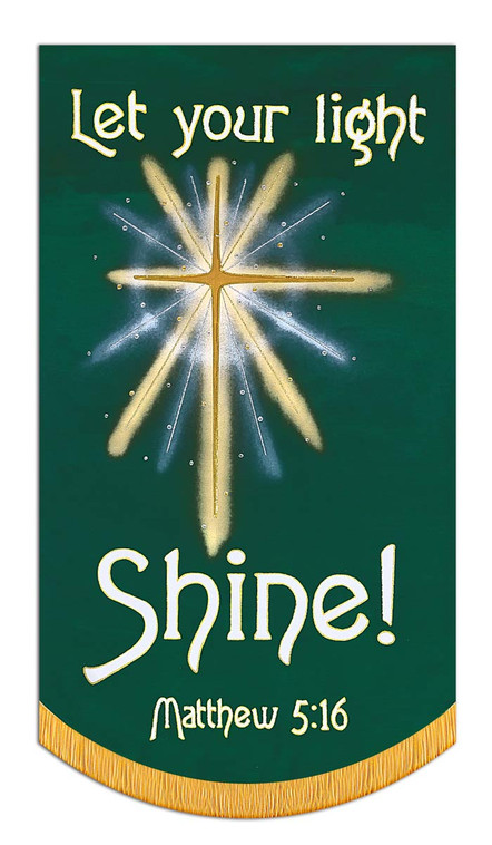 Let your light Shine - Matthew 5:16 Church Banner