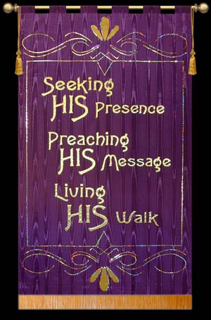Seeking His Presence Praise Banner for church