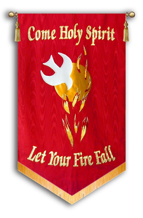 Come Holy Spirit Let Your Fire Fall Worship Banner