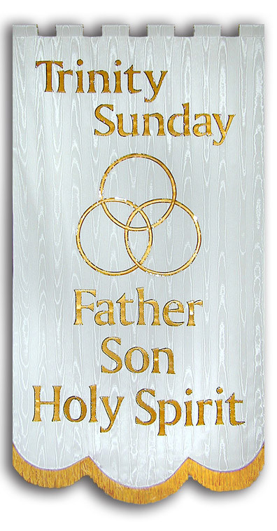Trinity Sunday Father Son and Holy Spirit Banner - Christian Banners ...