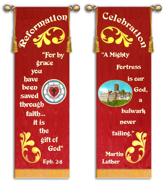 SET OF 2 - Reformation Celebration -For by Grace | A Mighty Fortress is ...