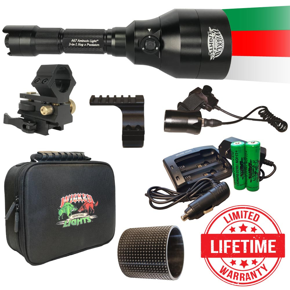 Wicked Lights A67iC 3-Color-In-1 Night Hunting Light Gun Kit ...