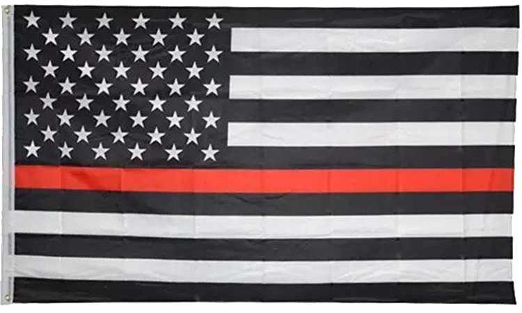 LACoFD Thin Red Line Flag - 3' x 5'