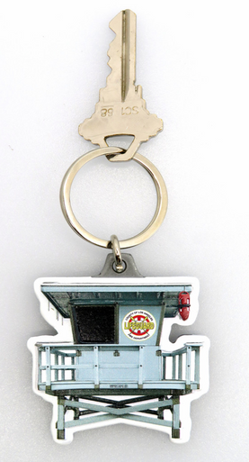 LA County Lifeguard Tower Keychain
