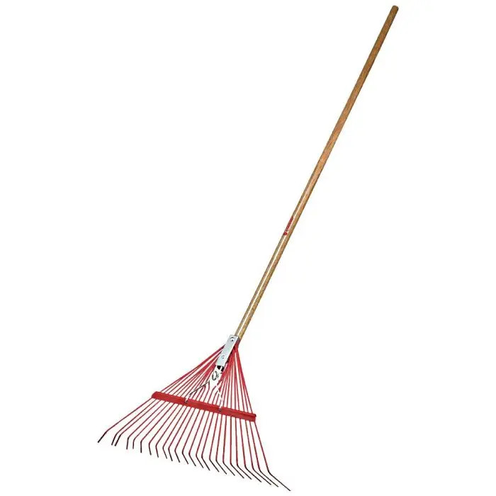 Buy Steel Leaf Rake with 48" Wood Handle by | Quality Gear For Arborist ...