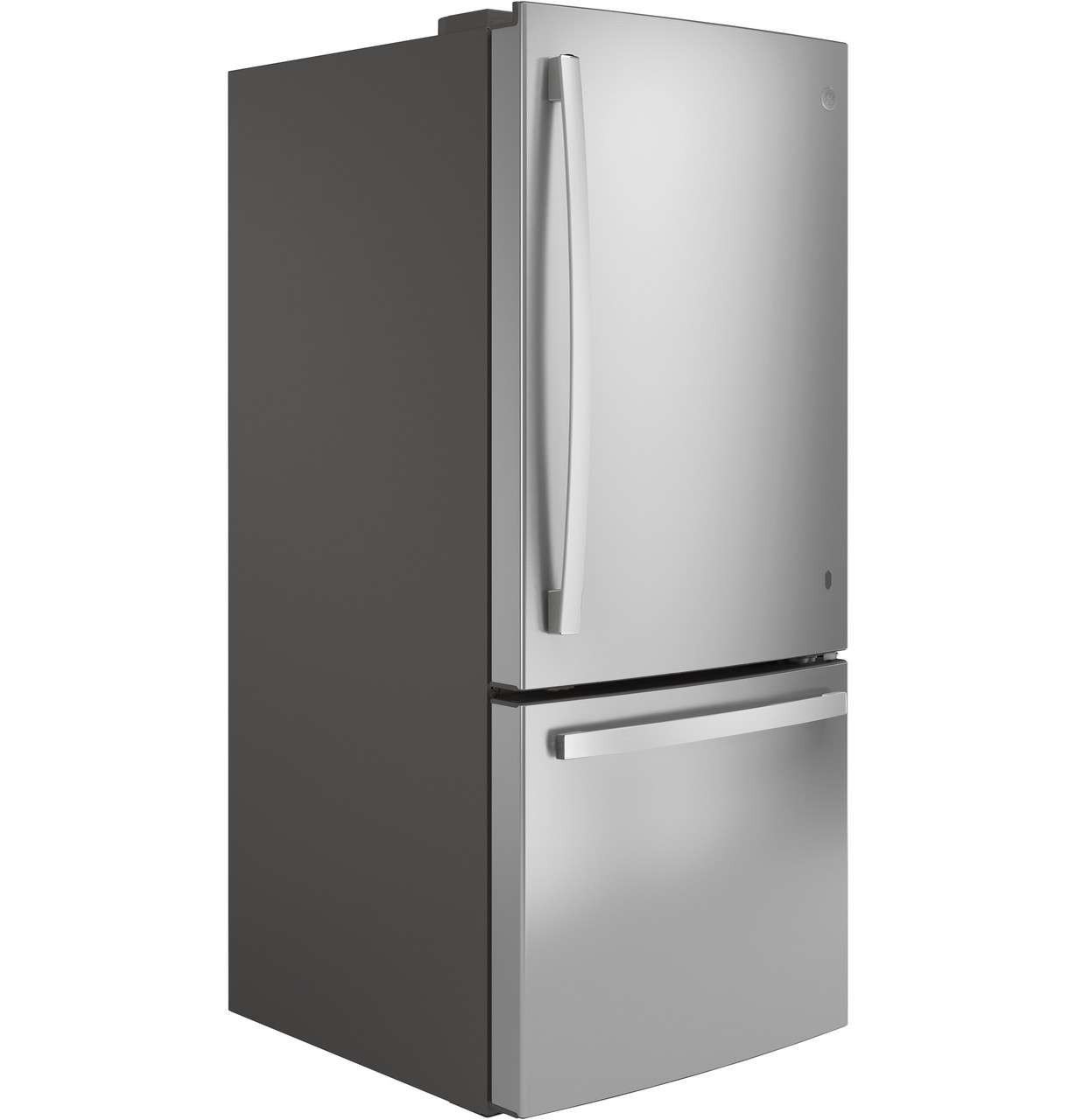 GE GBE21DYKFS 30" Bottom Mount Freezer Refrigerator 20.9 cu. ft ...