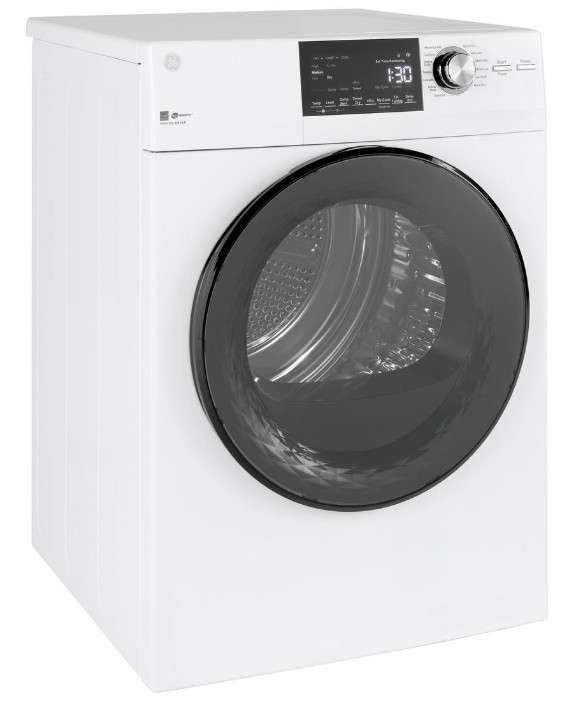 GE GFD14ESSNWW 24" Electric Dryer 4.3 cu. ft. with HE Sensor Dry and ...